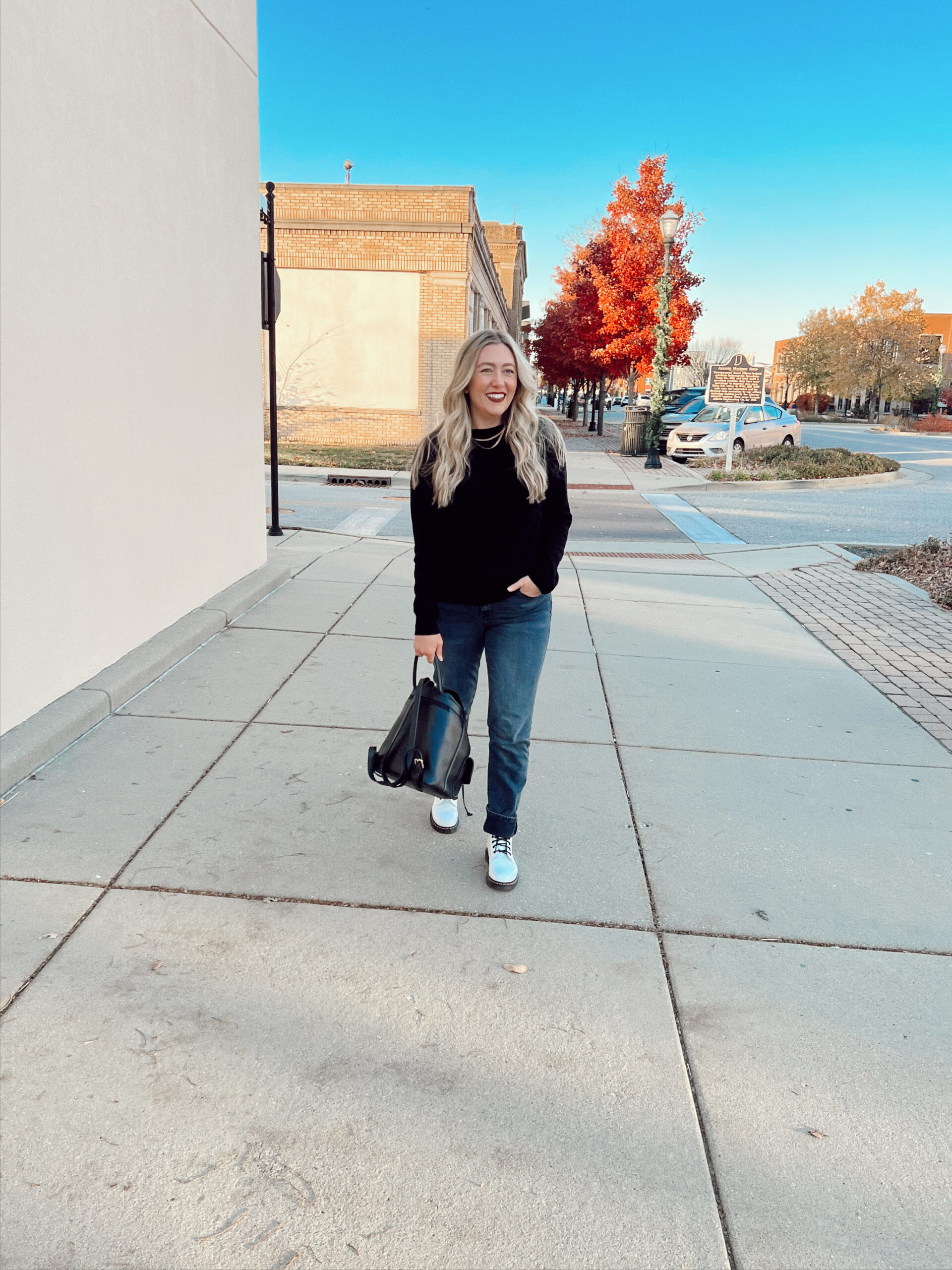 Jeans and Cashmere Sweaters From Mott & Bow for a Stylish Fall - Kayla ...